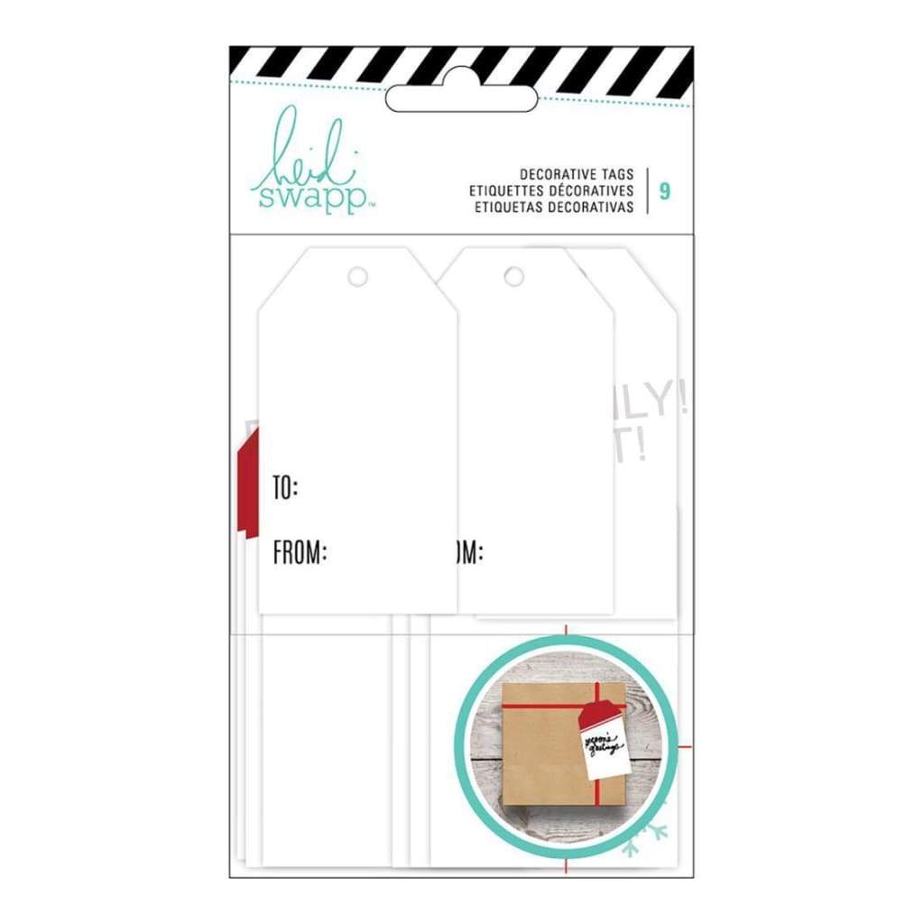 Heidi Swapp Tags 9 pack White* – CraftOnline