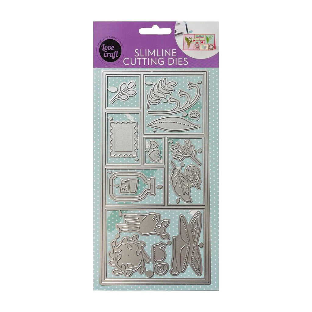 Poppy Crafts Cutting Dies - Slimline Die Set - Sweet Nature – CraftOnline