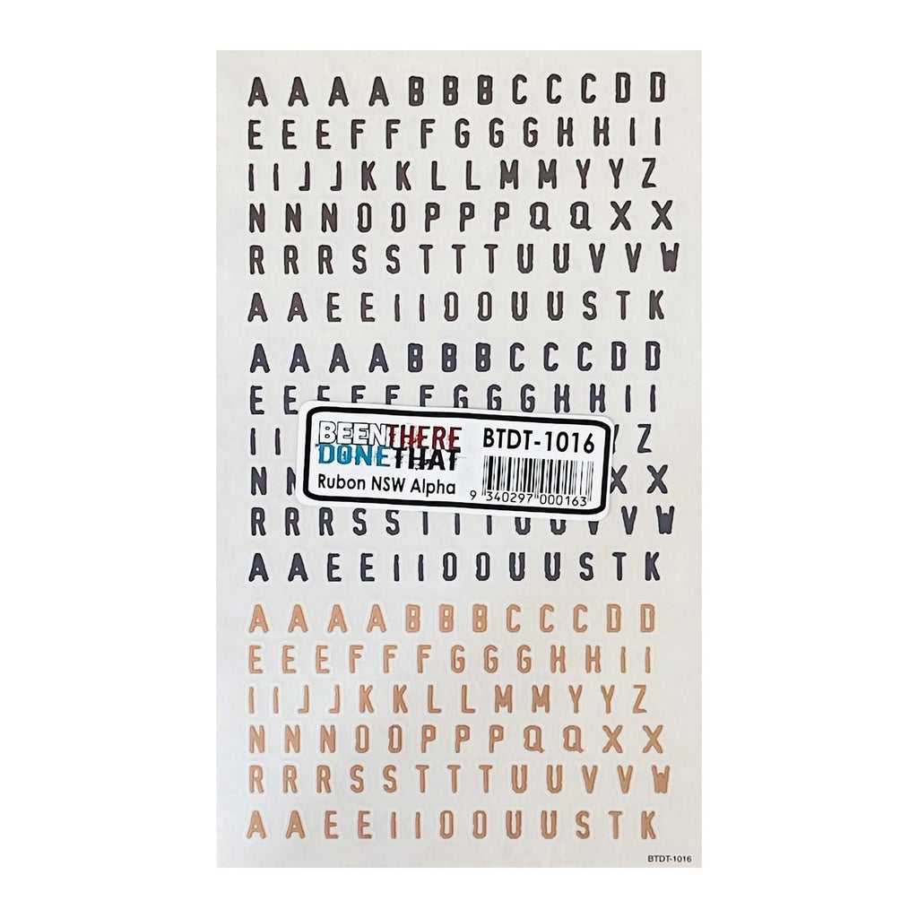 Been There Done That Rub-Ons - NSW Alpha* – CraftOnline