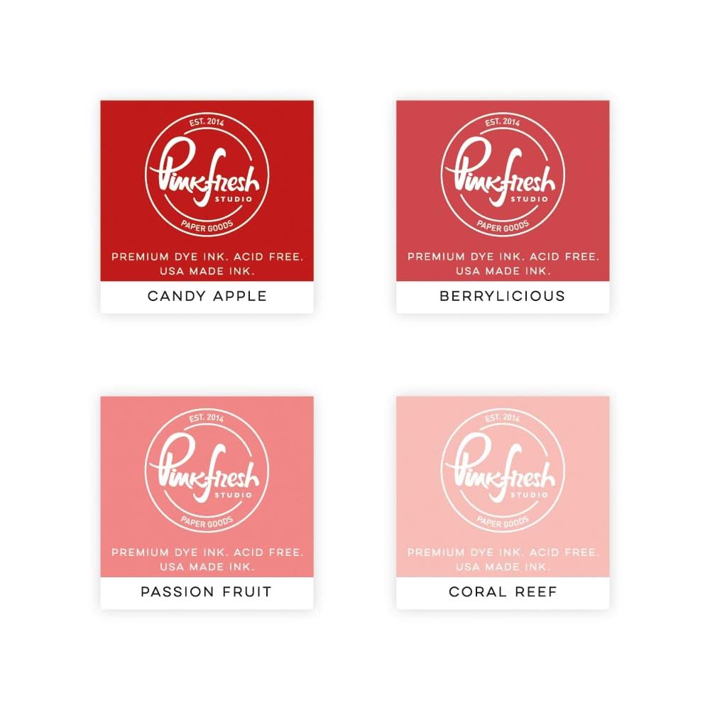 Pinkfresh Studio Premium Dye Cube Ink Pads 4 colours - Heartbeat ...