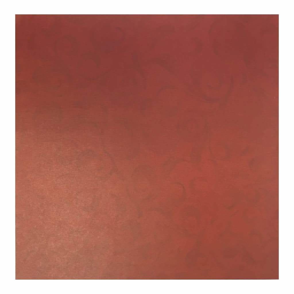 Scenic Route Paper Co - 12"x12" Single Sheet Paper - Red Brocade ...