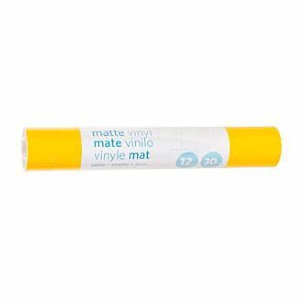 Yellow Removable Vinyl 12in x 6ft | Silhouette Matte Craft Vinyl ...