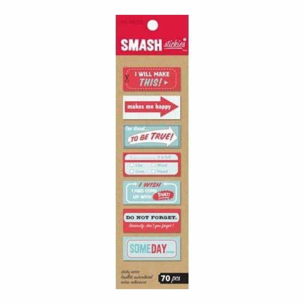 SMASH Stickies Red Blue 70 pieces – CraftOnline