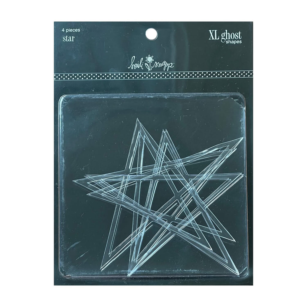 Heidi Swapp Plastic Shapes - XL Ghost Stars 4pcs – CraftOnline