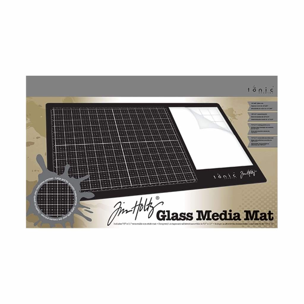 Tim Holtz Glass Media Mat – Multi-Functional Craft Mat for Cardmaking ...