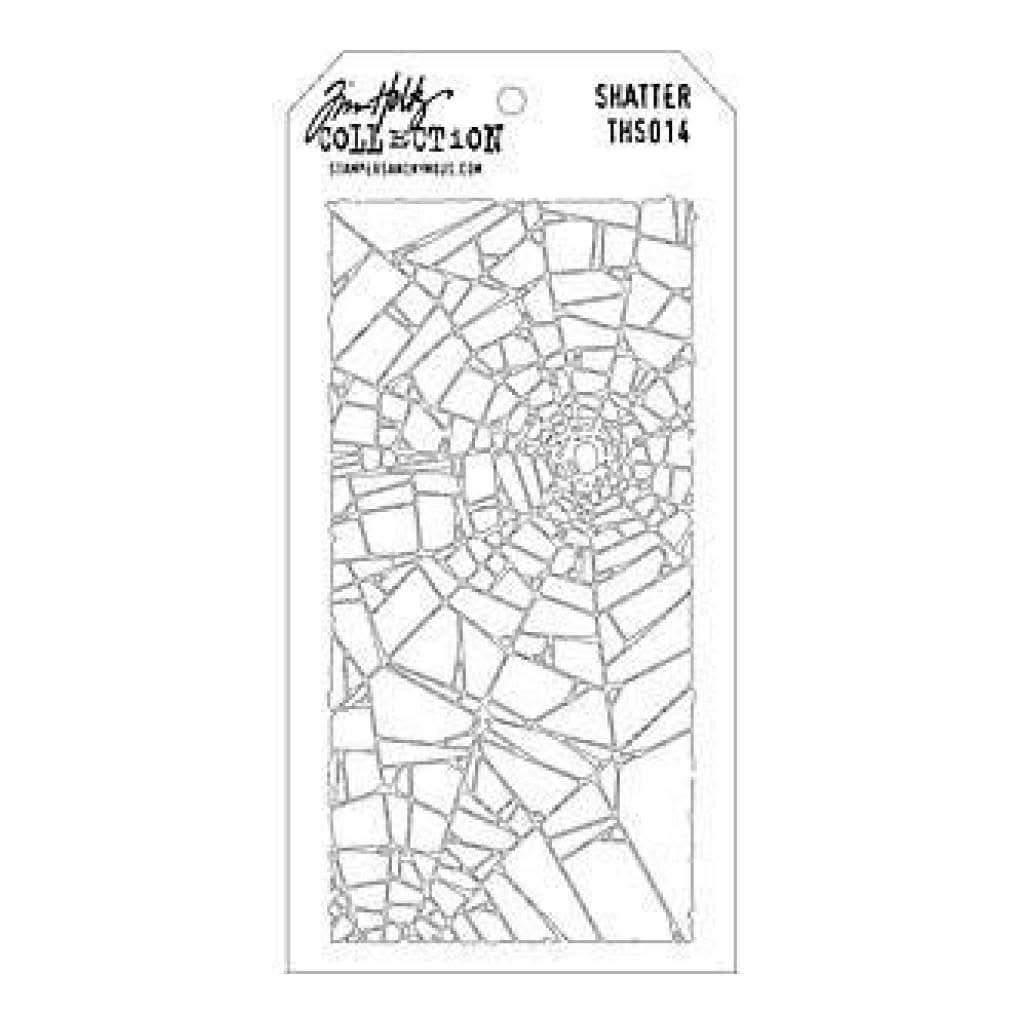Tim Holtz Layered Stencil 4125X85 inch Shatter – CraftOnline