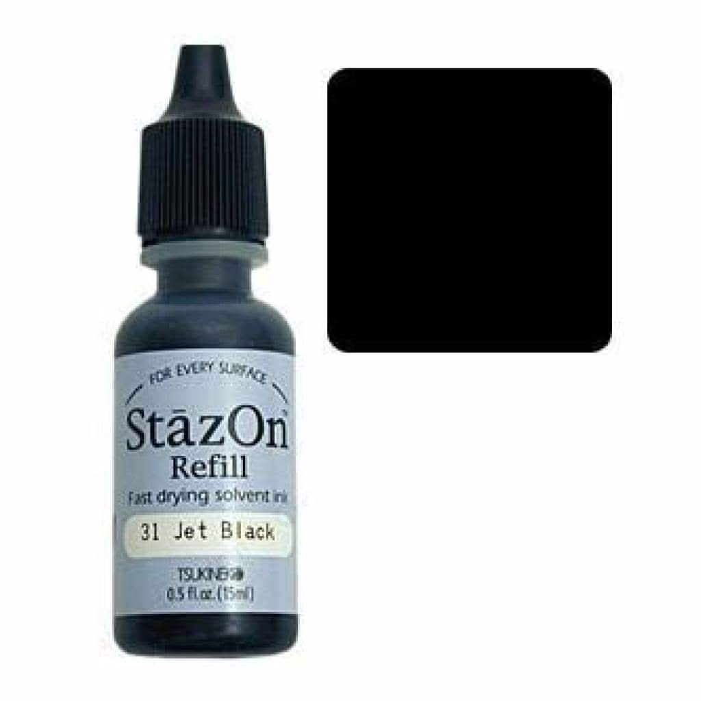 Tsukineko Stazon ink refill Jet black – CraftOnline