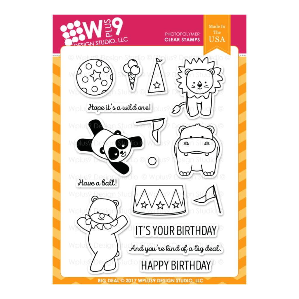 WPLUS9 - Stamp set - You're A Big Deal* – CraftOnline