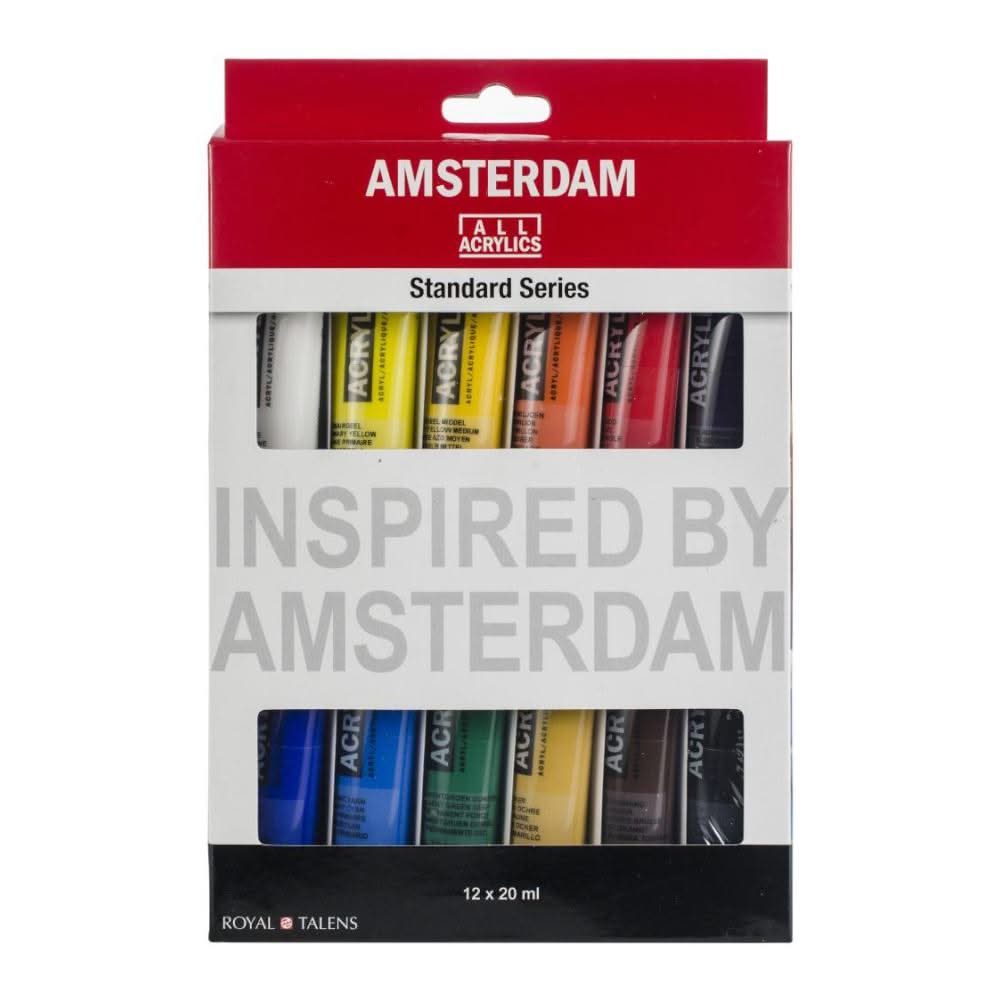 Amsterdam - 20ml Standard Acrylic Paint Set 12 pack – CraftOnline